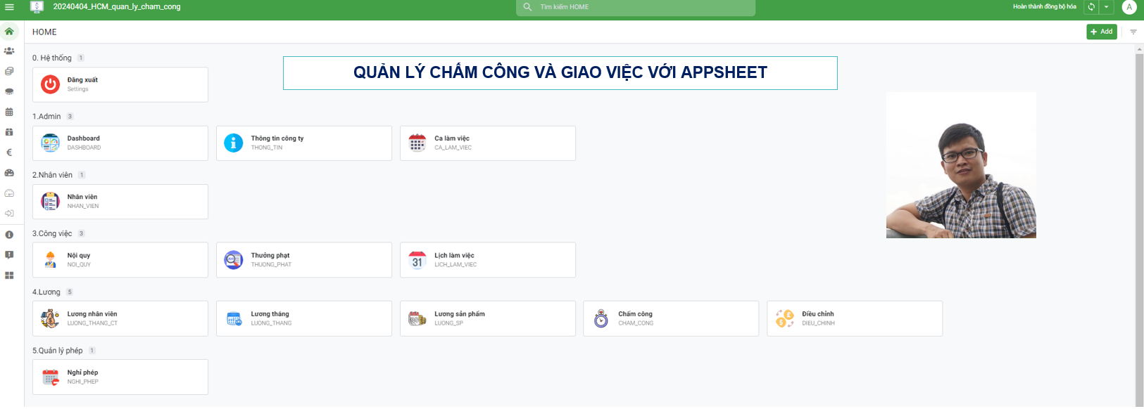 Hebum Team Việt Nam | Quản lý chấm công và giao việc trên appsheet dành cho nhân sự HR và ...