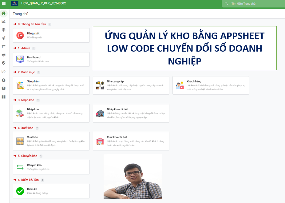 Hebum Team Việt Nam | Tạo ứng dụng quản lý kho với Google Appsheet theo chuẩn nhập trước xuất ...
